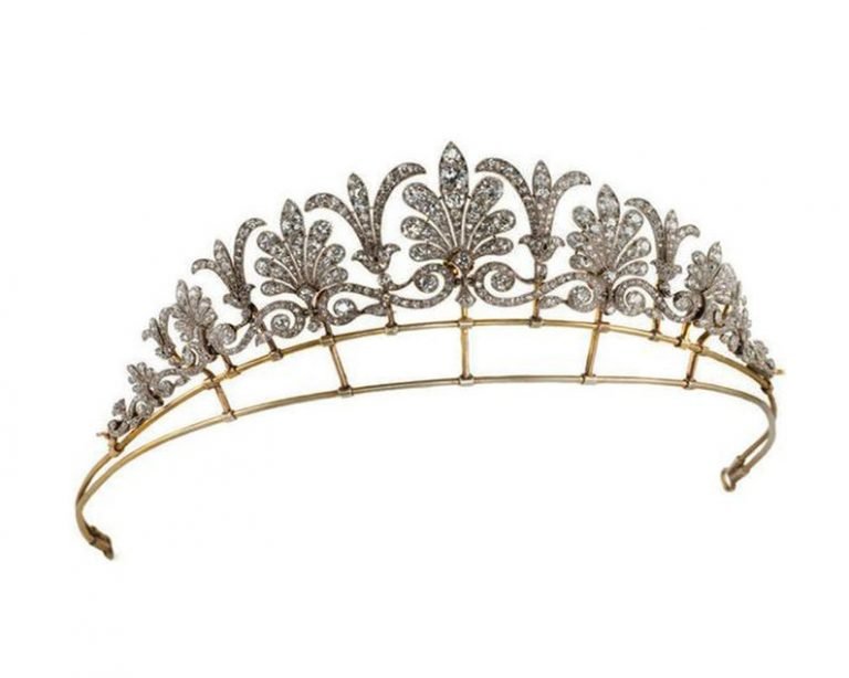 Handmade Tiaras 12.89 CT Rose Cut Diamond & 925 Sterling Silver